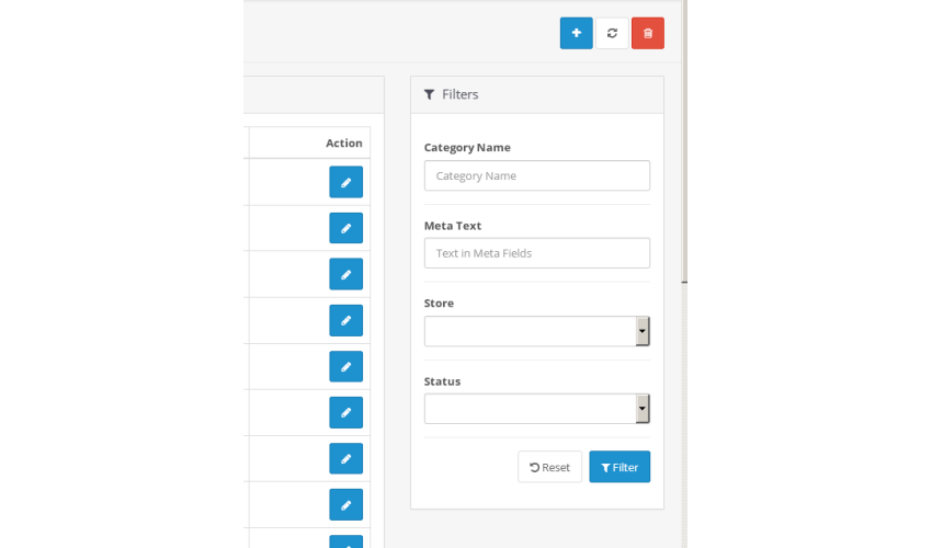 Category Filter Opencart 3